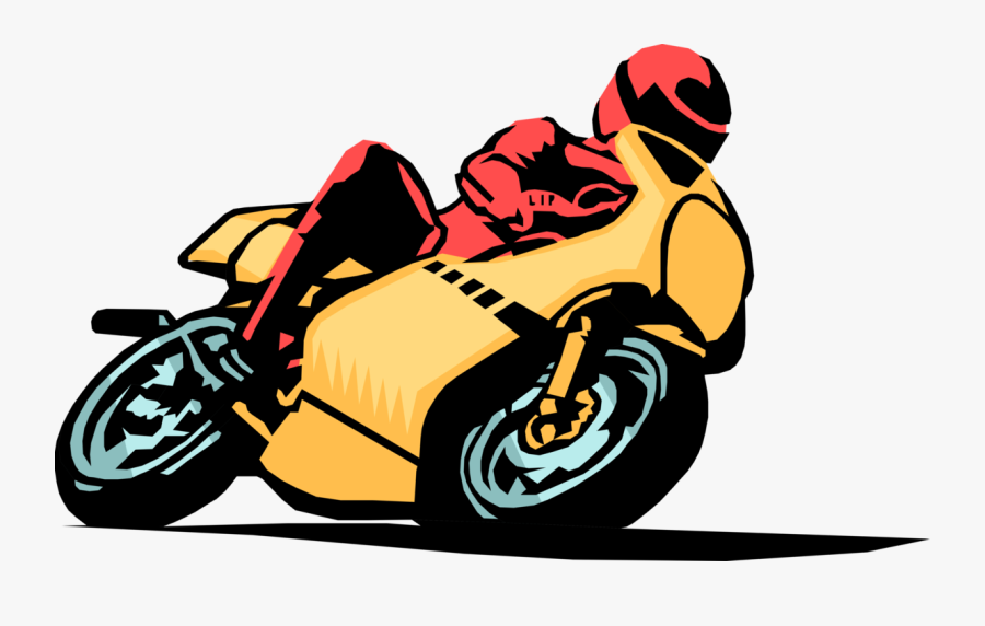 Vector Illustration Of Motorcyclist In Motorcycle Bike - Bike Racing ...
