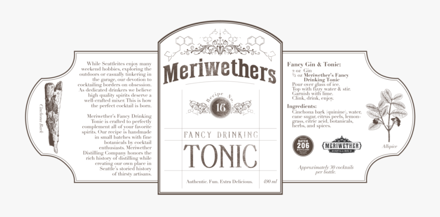 Tonic Label 6 - Poster , Free Transparent Clipart - ClipartKey