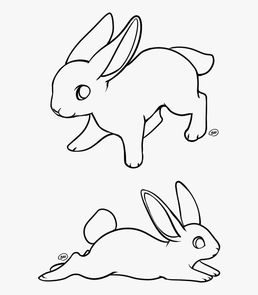 Honey Bun Lineart - F2u Rabbit Base , Free Transparent Clipart - ClipartKey