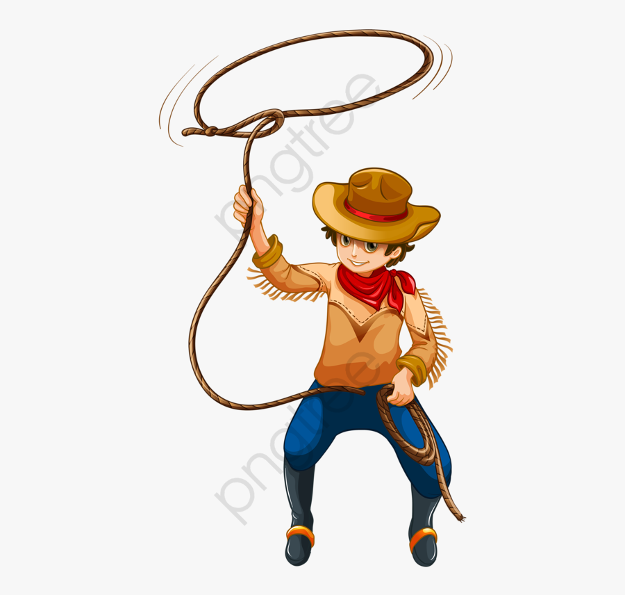 Roping Cowboy, Cowboy Clipart, Cowboy, Child Png Transparent - Boy On ...