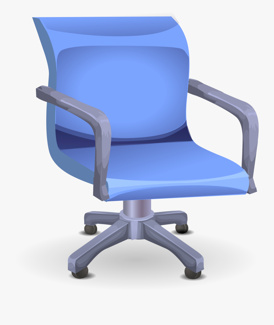 Blue Office Chair - Chair In Blue Icon , Free Transparent Clipart ...