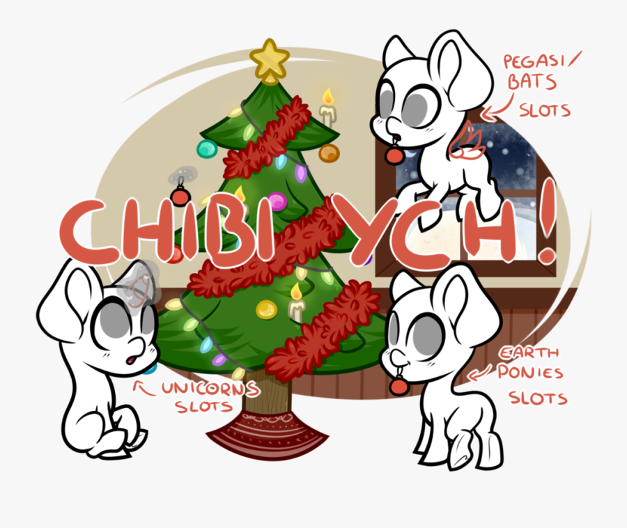[closed] Christmas Chibi Ych - Ych Mlp Christmas , Free Transparent ...