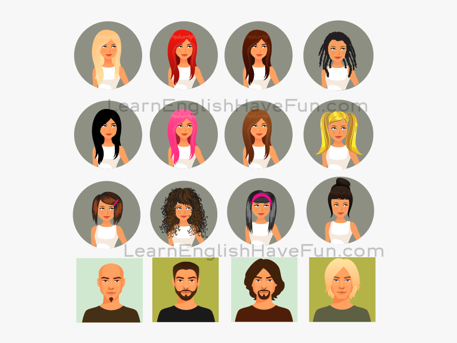 Cartoon Hair Color , Free Transparent Clipart - ClipartKey