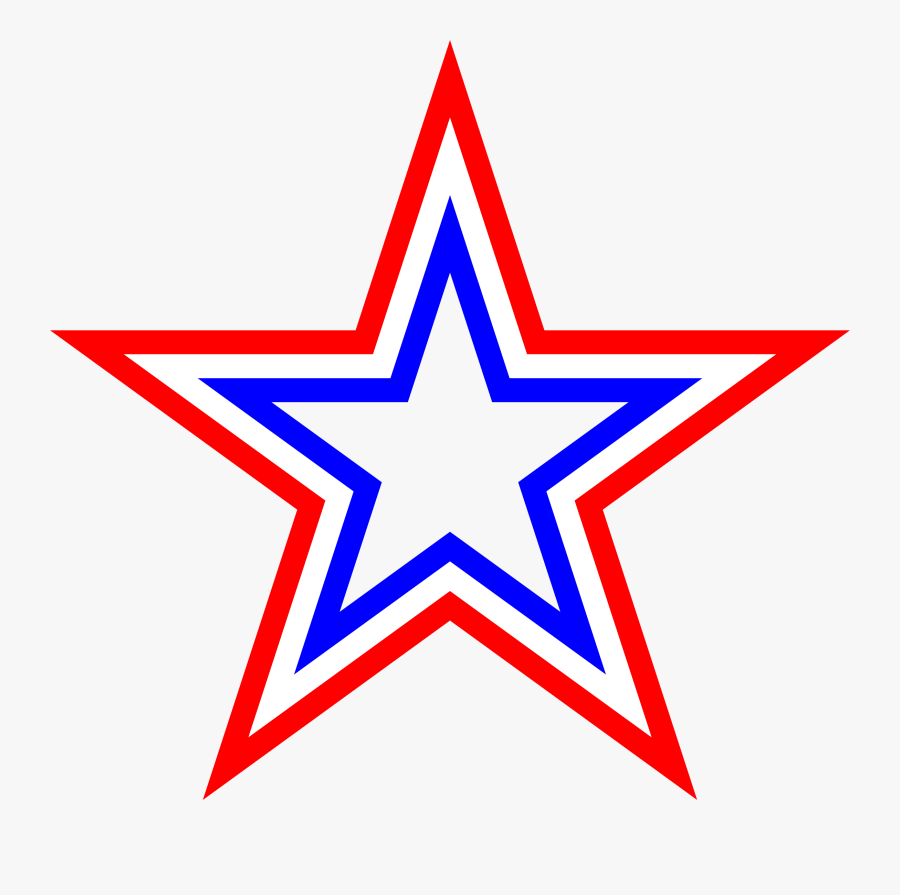 Triangle,symmetry,area - Clipart Red White Blue Star , Free Transparent ...