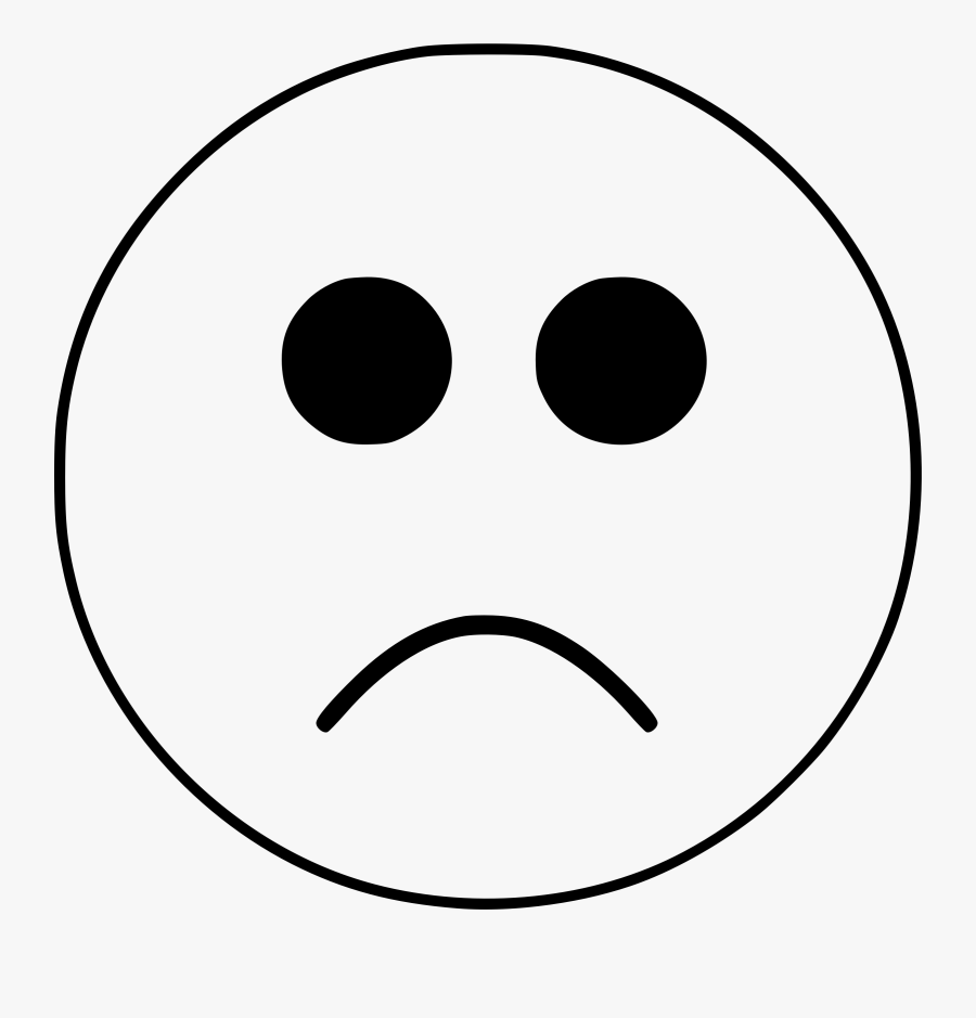 Clipart - Sad Face Clip Art Black And White , Free Transparent Clipart ...
