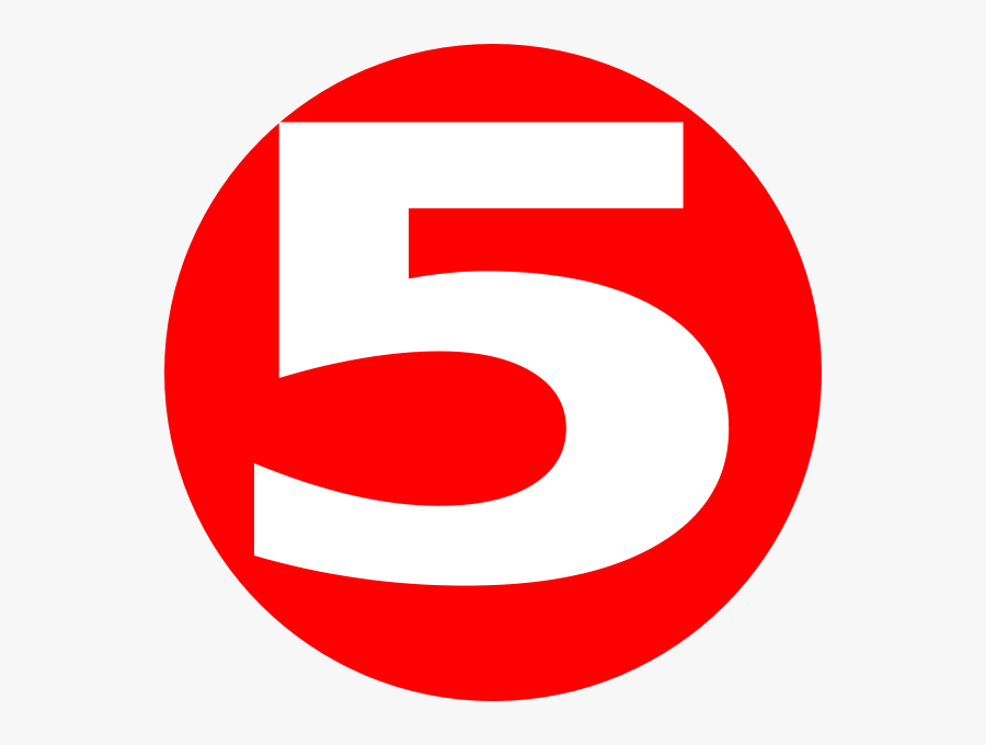 5 Clipart Red - 5 In Red Circle , Free Transparent Clipart - ClipartKey