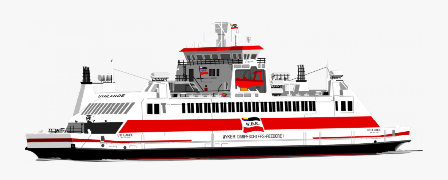 Passenger Cruise Ship Vector Image - Ferry Boat Transparent Background ...