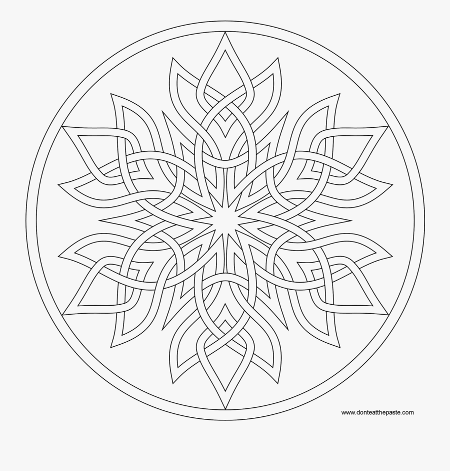 Mandala Clipart Blank - Mandala For Coloring Png , Free Transparent ...