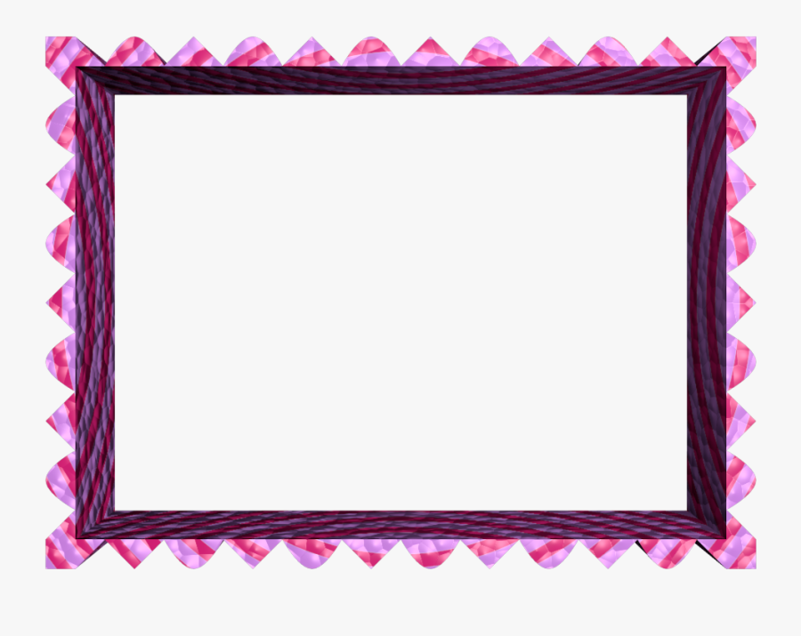 Transparent Colorful Border Clipart - Pink And Red Borders , Free ...