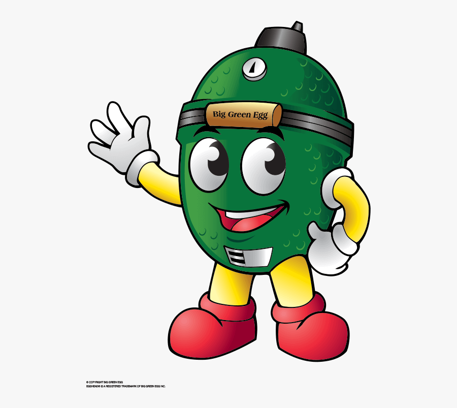 Mr - Egghead - Big Green Egg Cartoon , Free Transparent Clipart ...