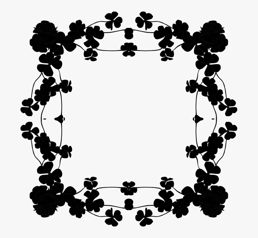 Day Shamrocks Saint Frames Borders Clipart - St Patrick's Day Frame Png ...