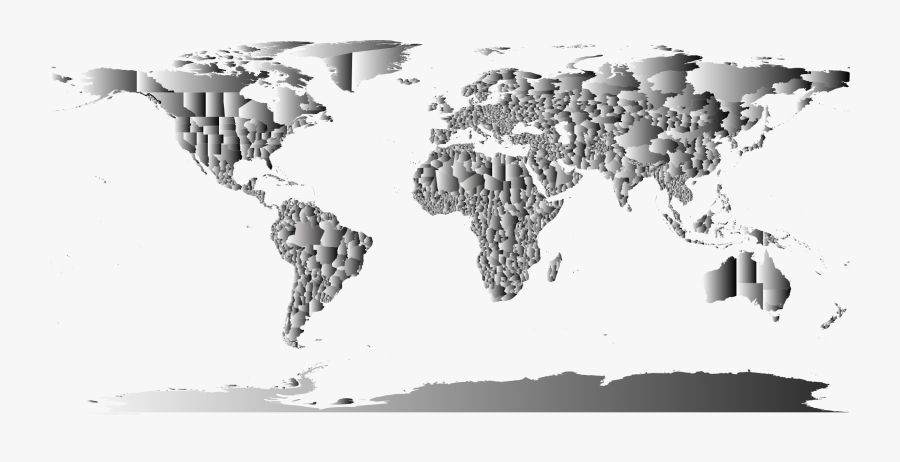Black World Map Transparent , Free Transparent Clipart - ClipartKey