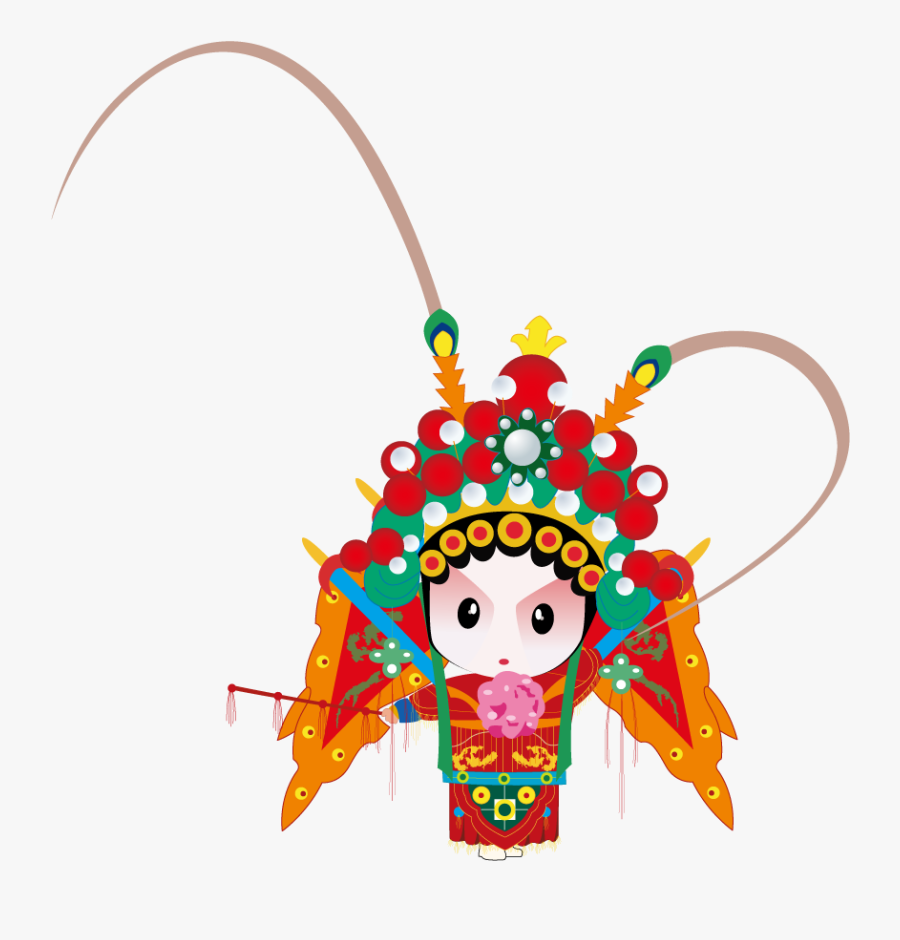 Beijing Peking Opera Chinese Opera Dan - 粵劇 人物 Cartoon , Free ...