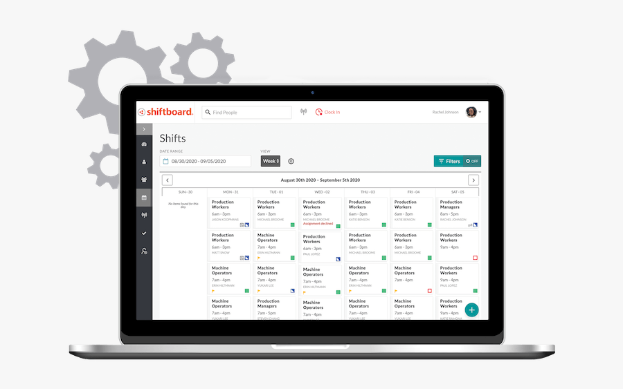 Automated Employee Scheduling Software On Laptop - Shiftboard Day View , Free Transparent ...
