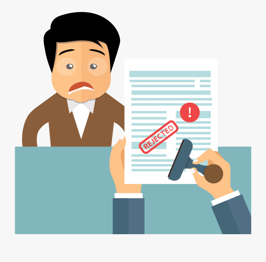 Avoiding Rejection - Cv Rejected Vector , Free Transparent Clipart ...