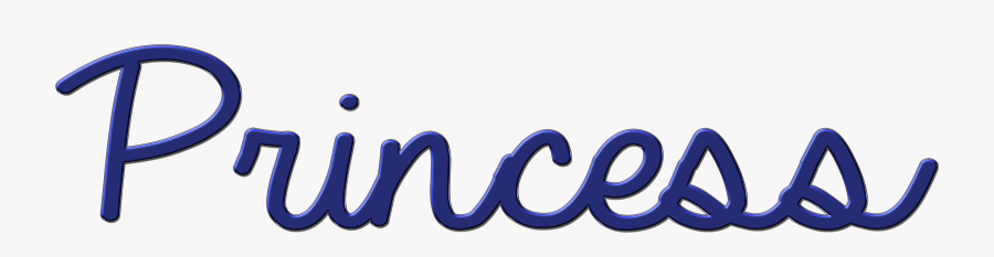 Blue Acur Lunamedia Co - Princess Word Transparent Background , Free ...