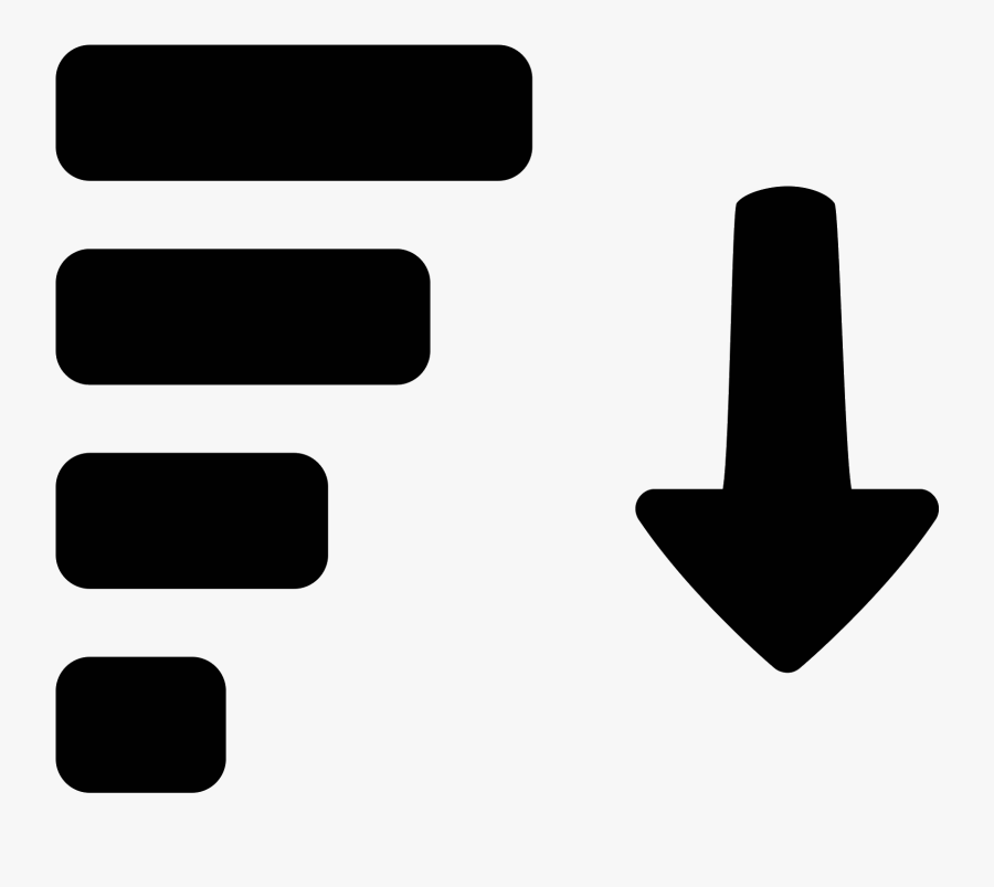 Descending Sorting Icon - Icon Sorting , Free Transparent Clipart ...