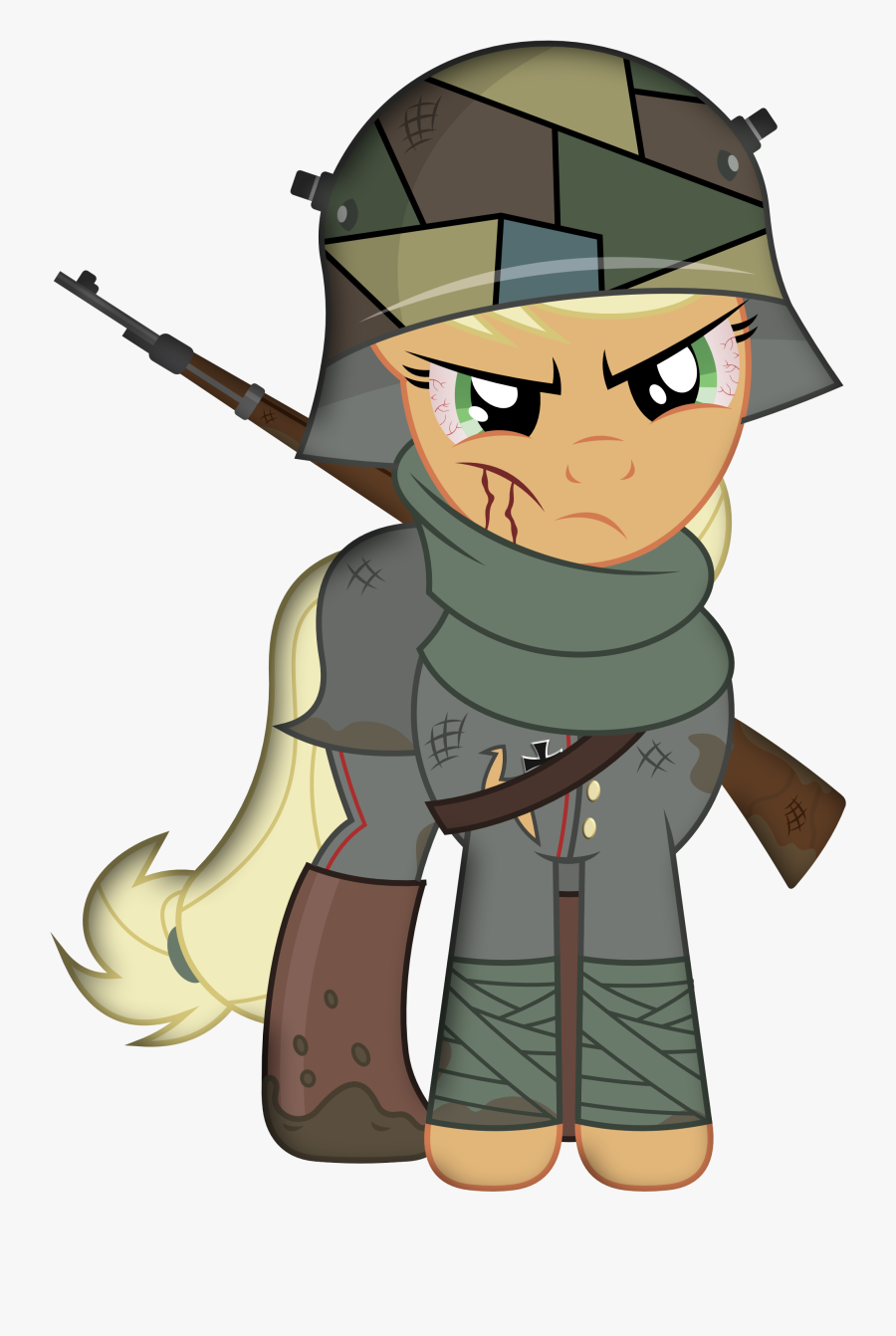 Transparent Military Boots Clipart - Mlp Applejack German Soldiers ...