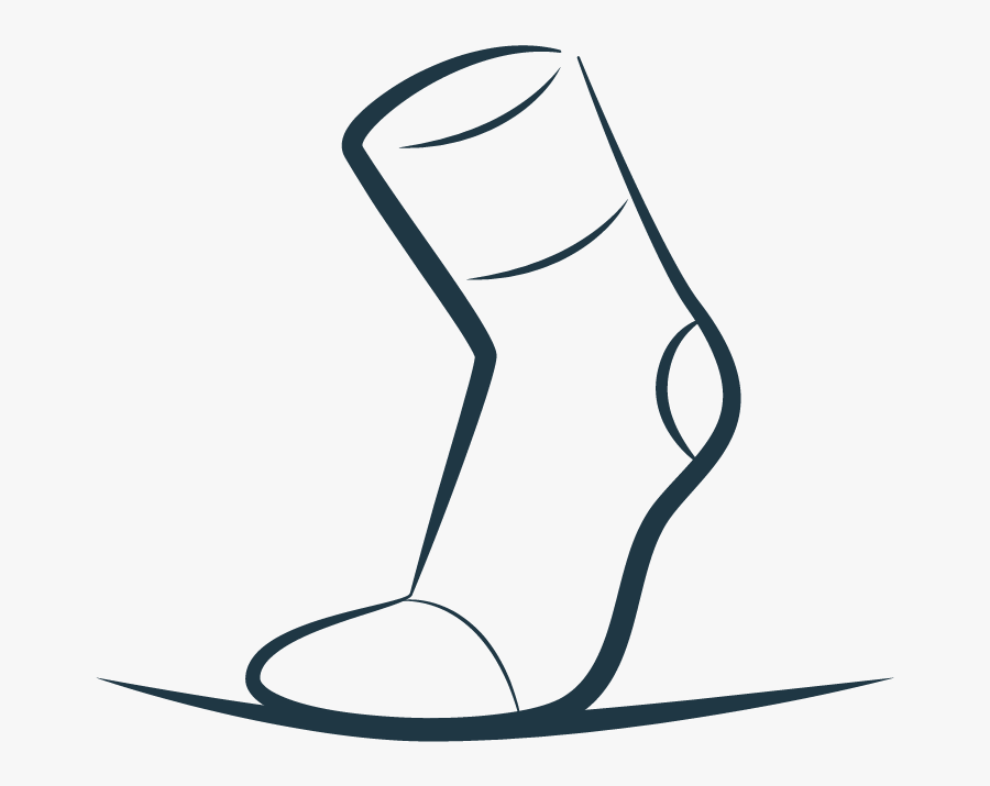 Classic Socks - Line Art , Free Transparent Clipart - ClipartKey