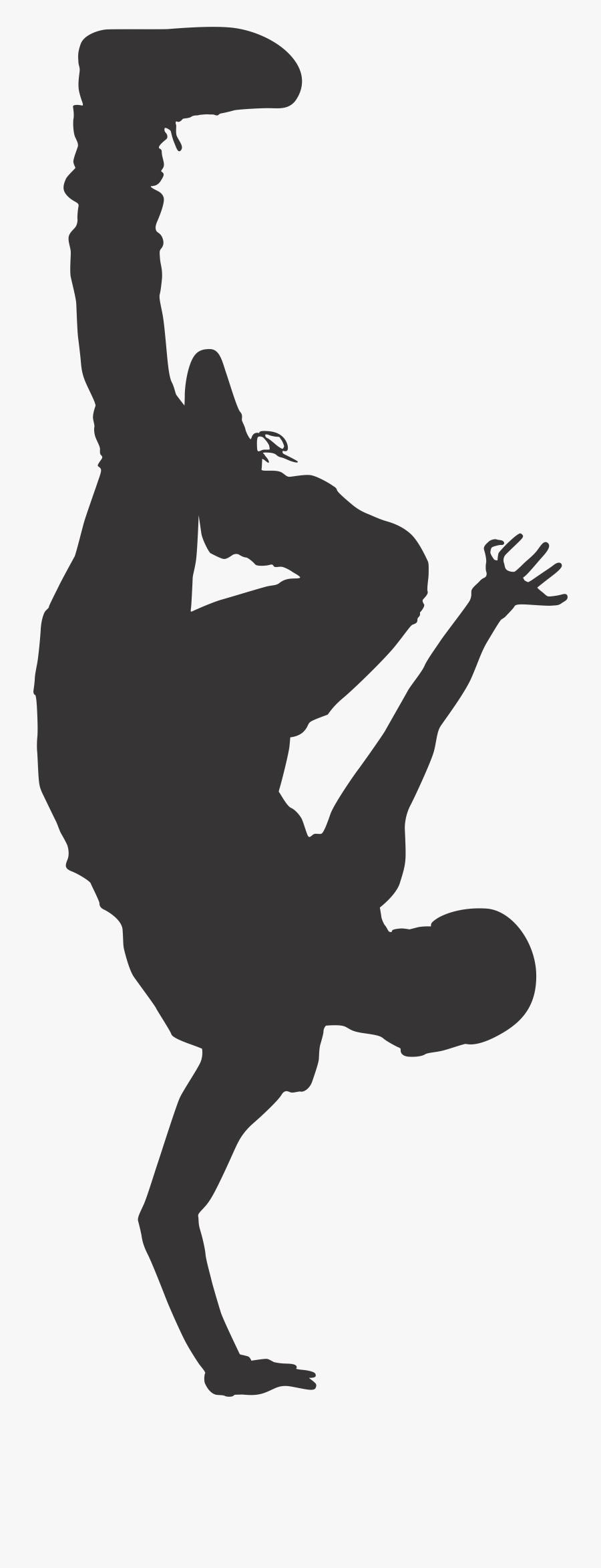 Silhouette Breakdancing B-boy , Free Transparent Clipart - ClipartKey