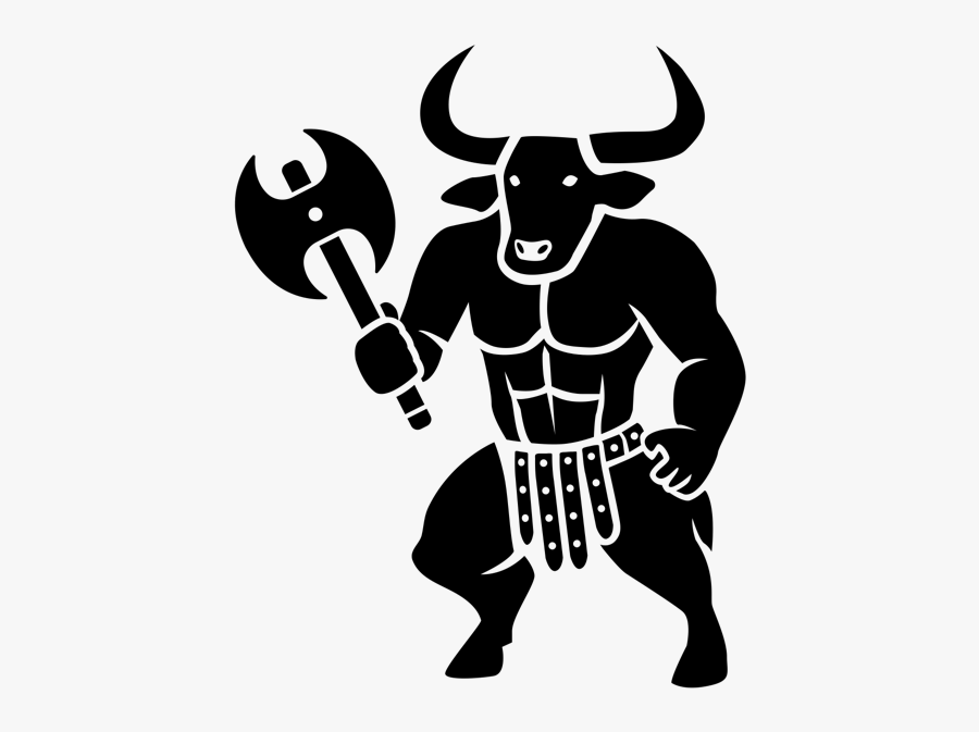 04 - Minotaur Milking Cow , Free Transparent Clipart - ClipartKey