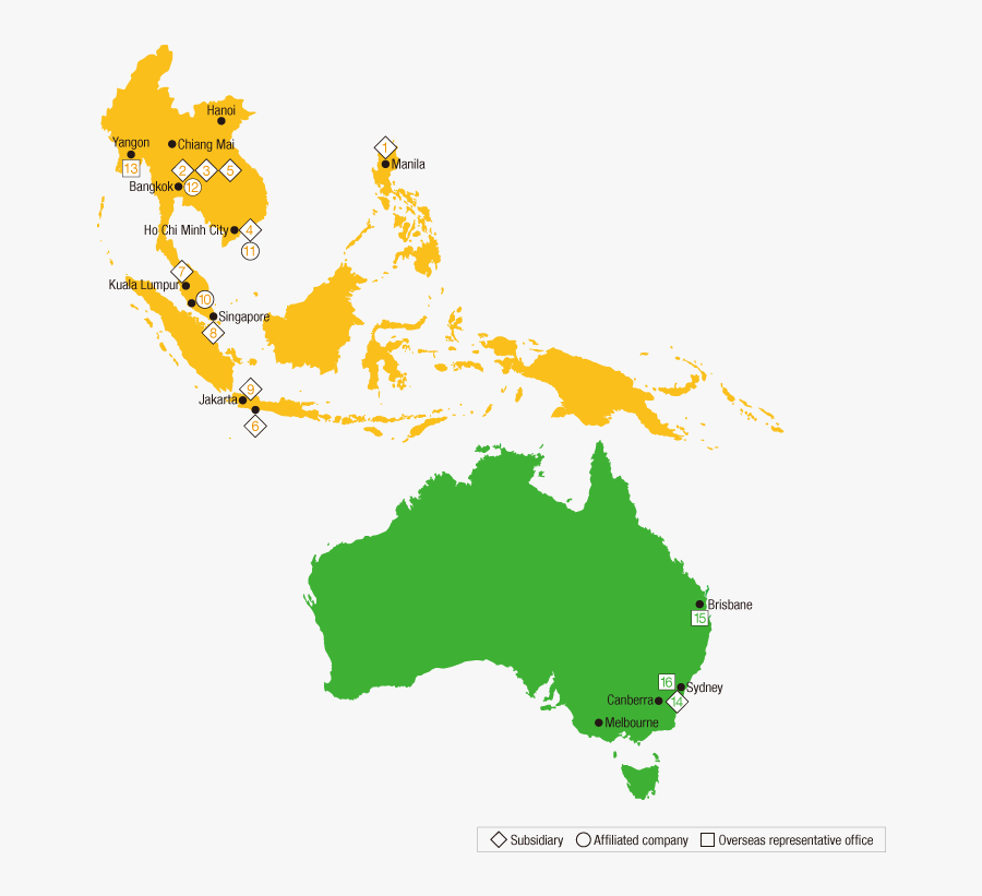 South East Asia And Australia , Free Transparent Clipart - ClipartKey