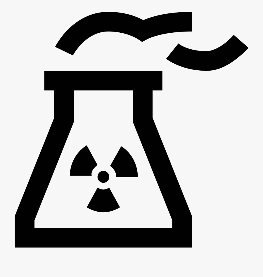 Nuclear Power Plant Icon - Nuclear Clipart Black And White , Free ...
