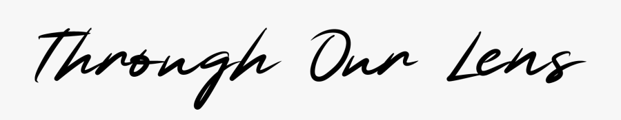 Through Our Lens - Calligraphy , Free Transparent Clipart - ClipartKey