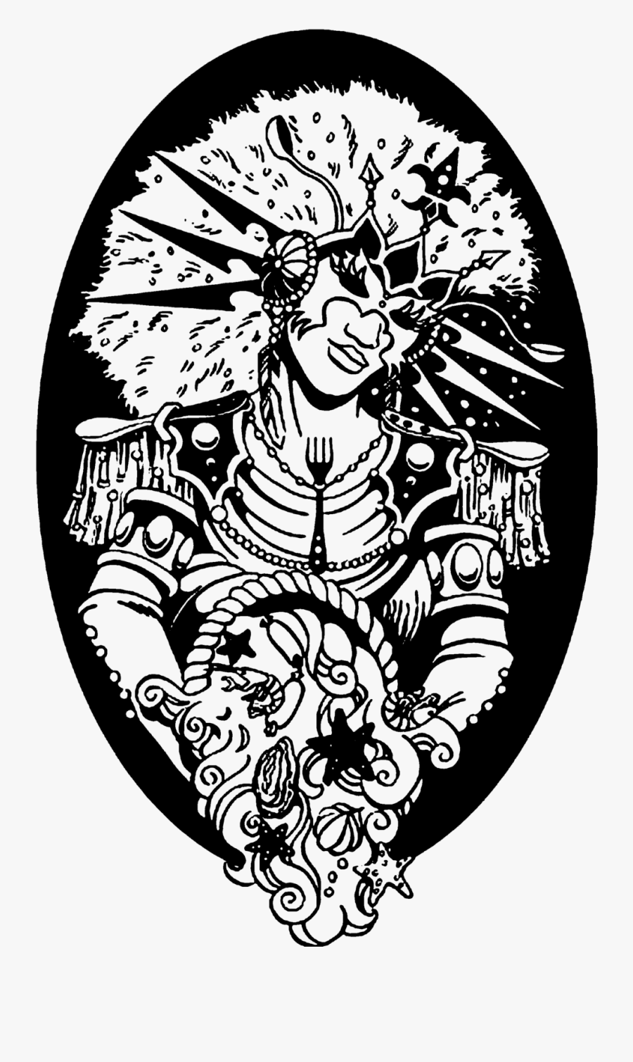 Green Goddess Logo Black - Illustration , Free Transparent Clipart ...