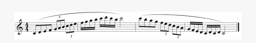 Passing Note Music Example , Free Transparent Clipart - ClipartKey