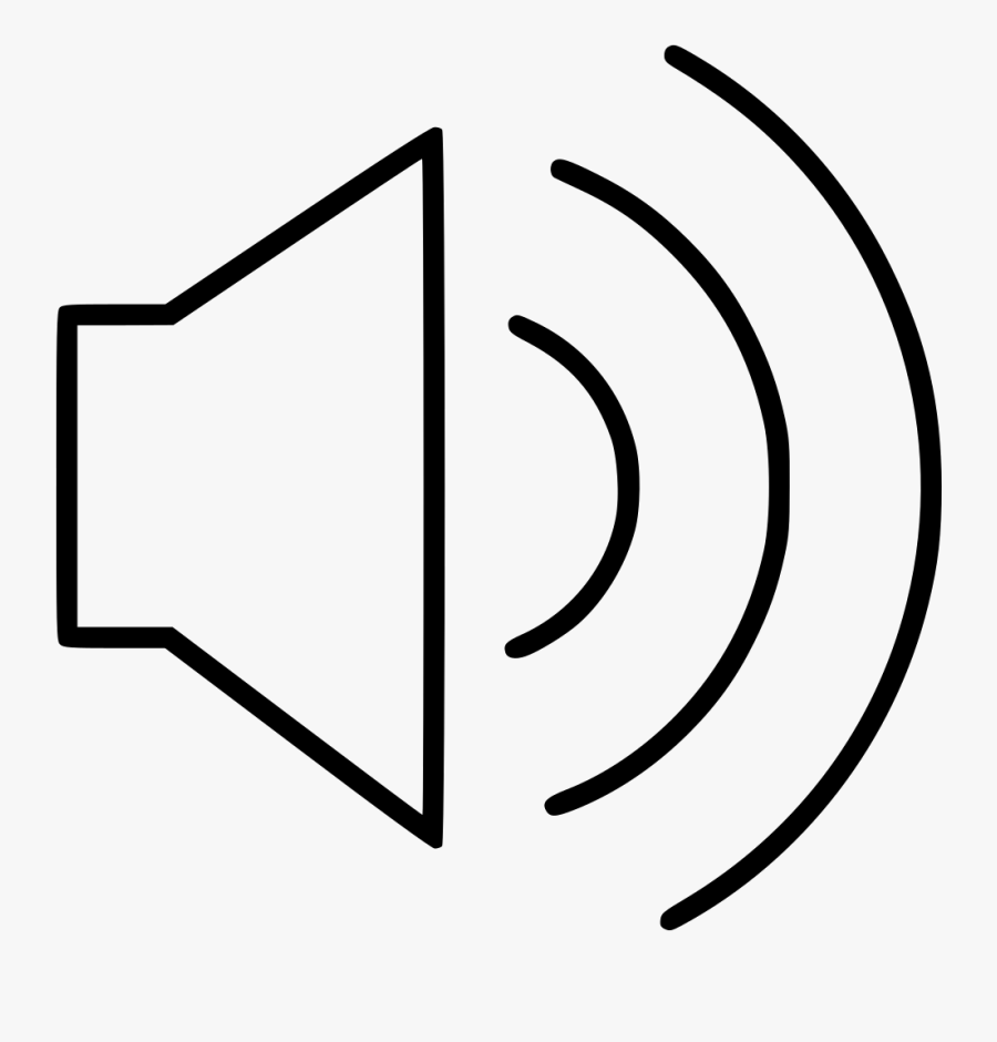 Audio Highvolume Loud Music Sound Speaker Volume - Line Art , Free ...
