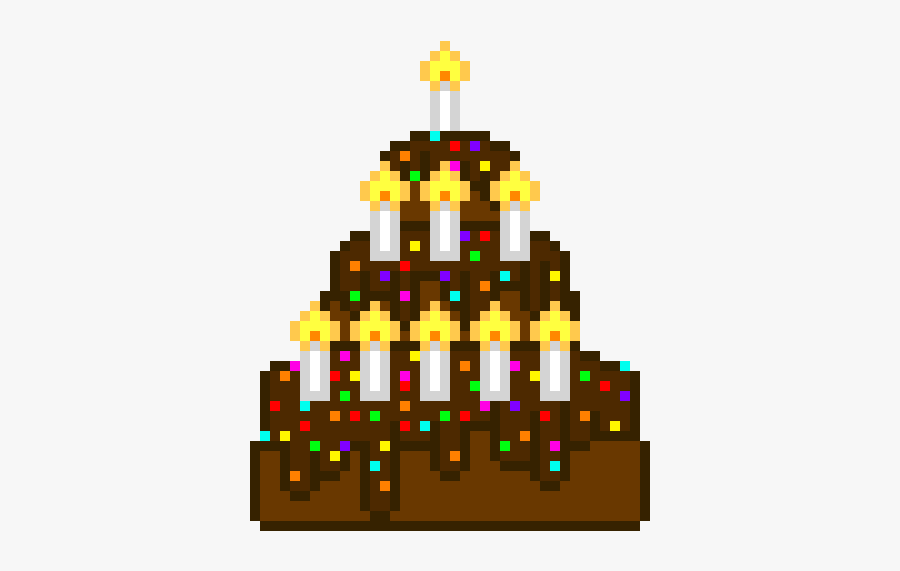 Pixel Art Birthday Cake , Free Transparent Clipart - ClipartKey