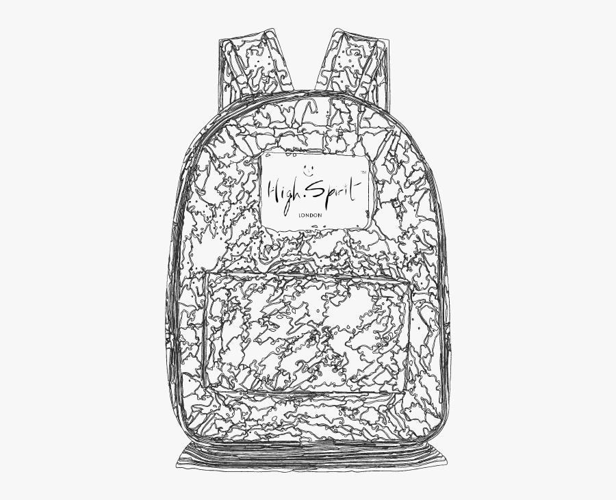 Custom Backpacks - Line Art , Free Transparent Clipart - ClipartKey
