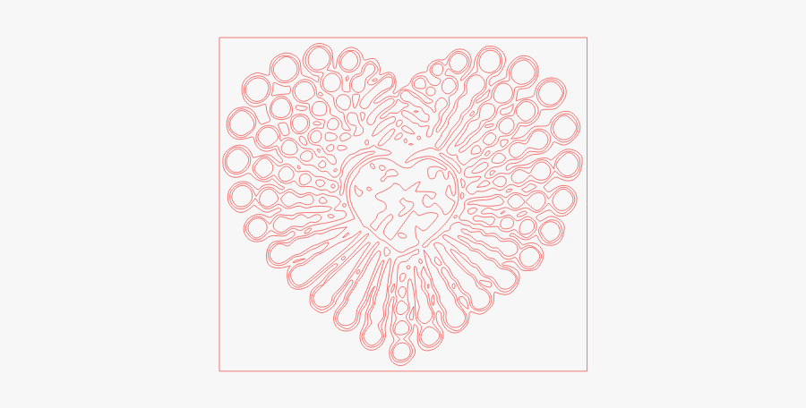 Heart Decorative Shape Silhouette - Doily , Free Transparent Clipart ...