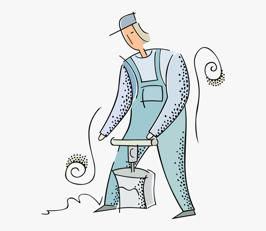 Vector Illustration Of Demolition Expert With Explosives - Cartoon ...