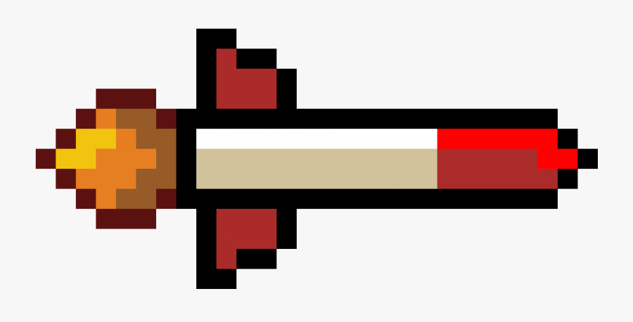 Pixel Missile Sprite , Free Transparent Clipart - ClipartKey
