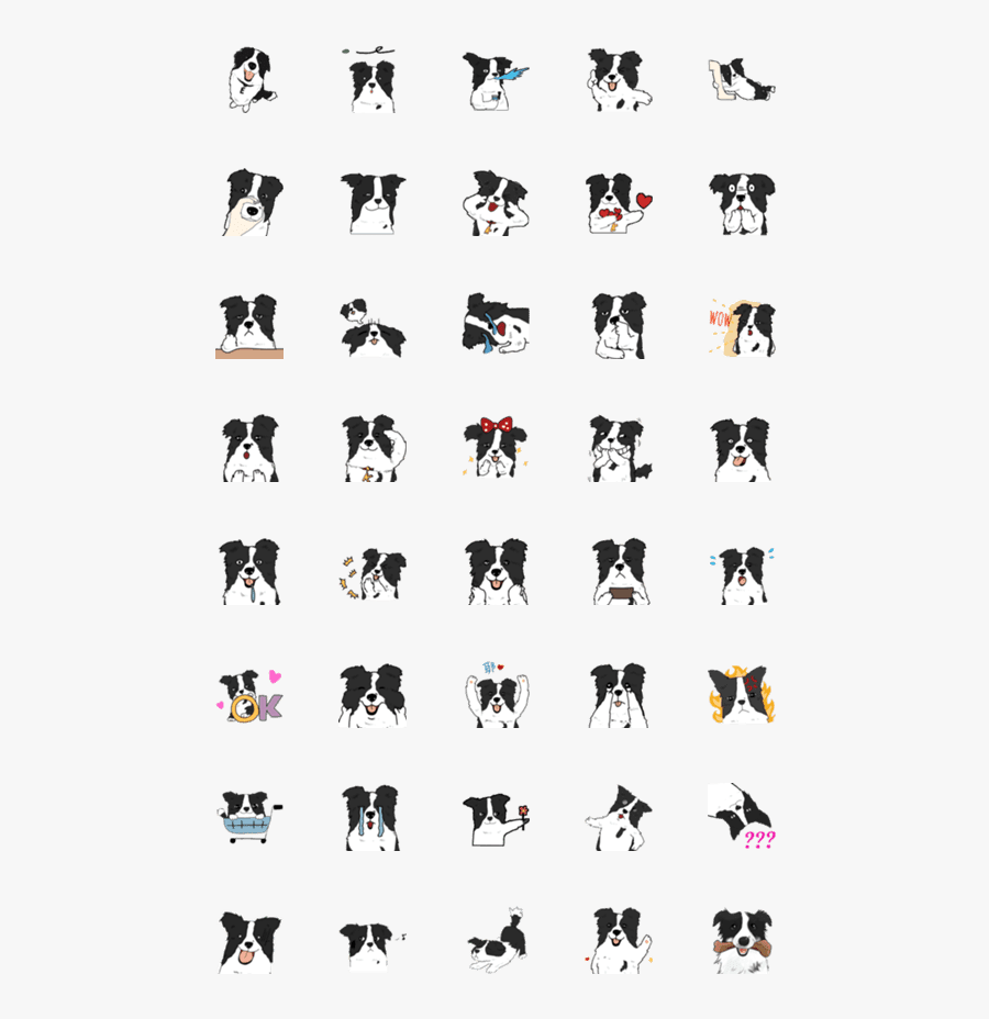 Border Collie Emoji For Iphone , Free Transparent Clipart - ClipartKey