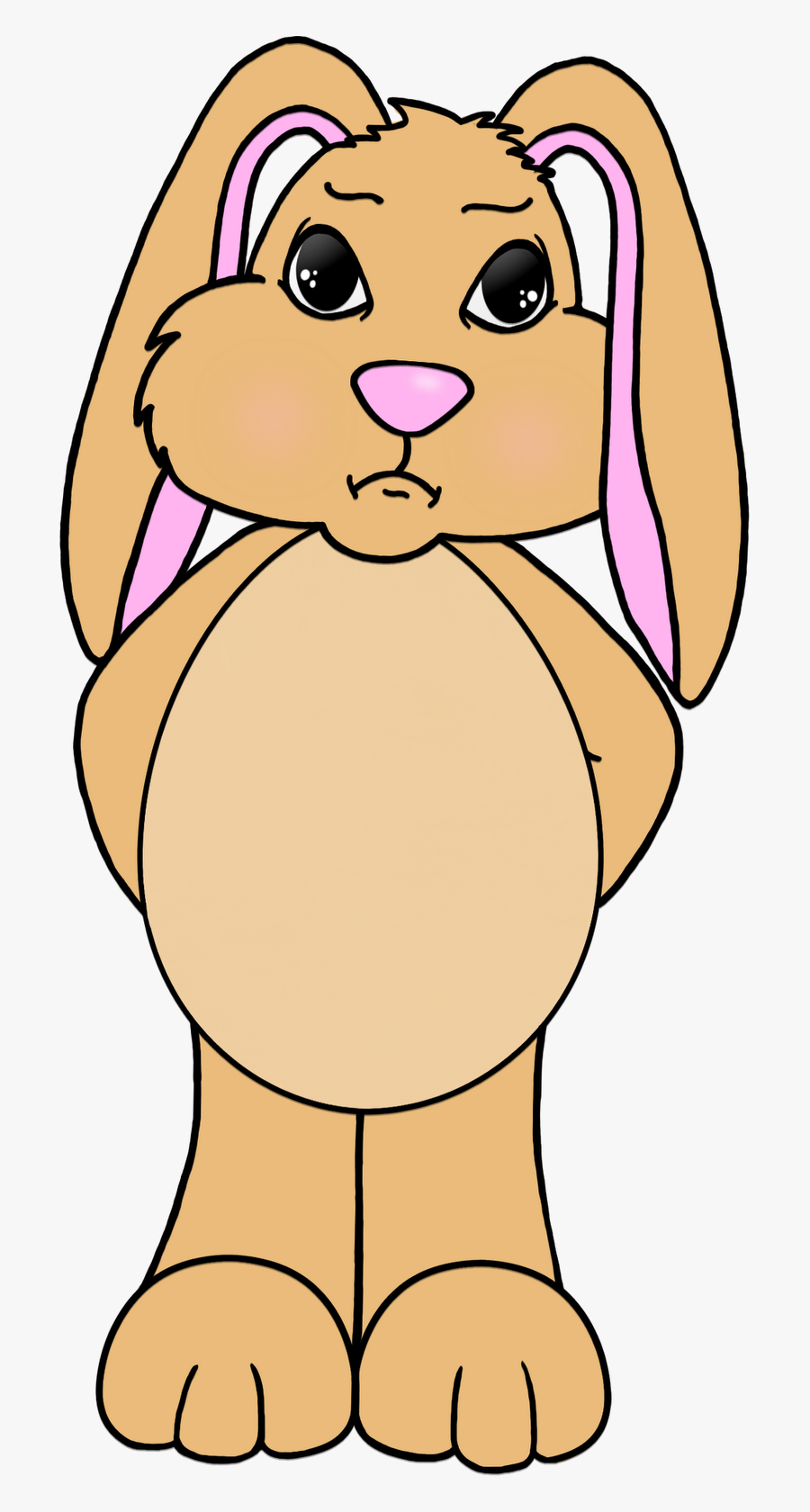 Easter Bunny Sad Clip Art , Free Transparent Clipart - ClipartKey