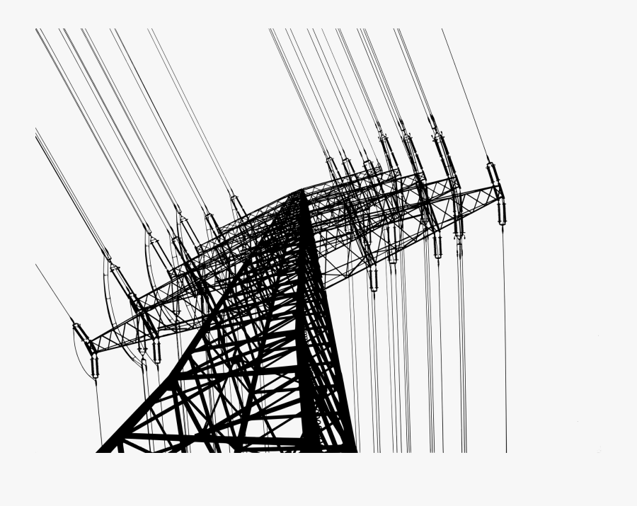 Transparent Electricity Pole Clipart - High Voltage Power Line ...