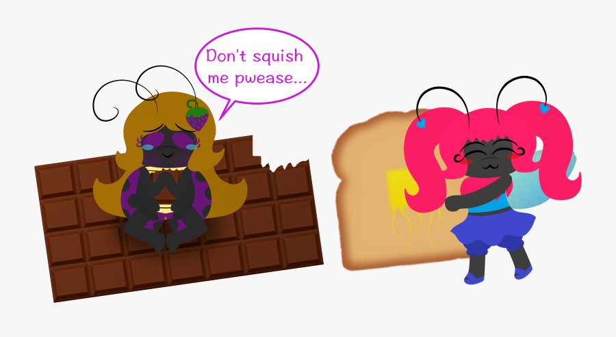 Cute Bugs, Big Foods - Cartoon , Free Transparent Clipart - ClipartKey