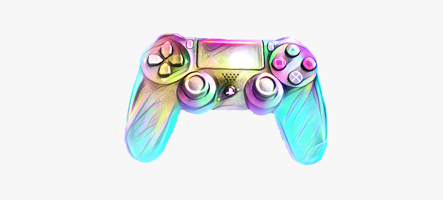 #playstation #joystick #rainbow - Rainbow Controller Clipart Png , Free ...