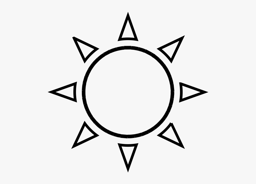 Sunny - Clip Art Outline Sun , Free Transparent Clipart - ClipartKey
