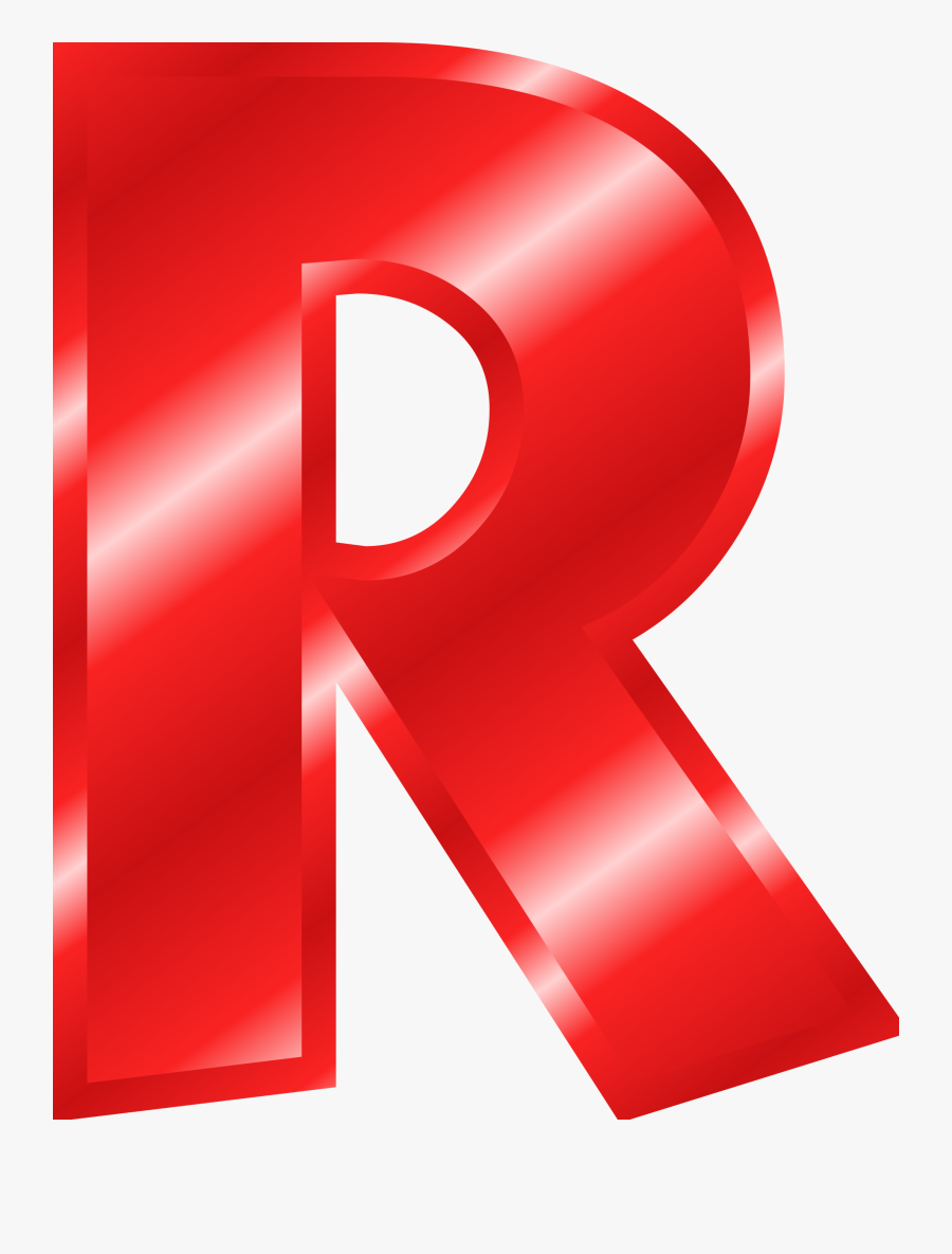 Letter R Color Red Clipart , Png Download - Red Letters Clipart , Free ...