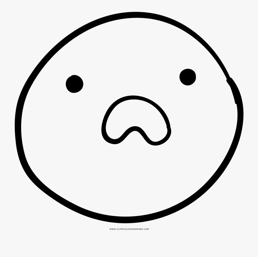 Disgusted Face Coloring Page - Line Art , Free Transparent Clipart ...