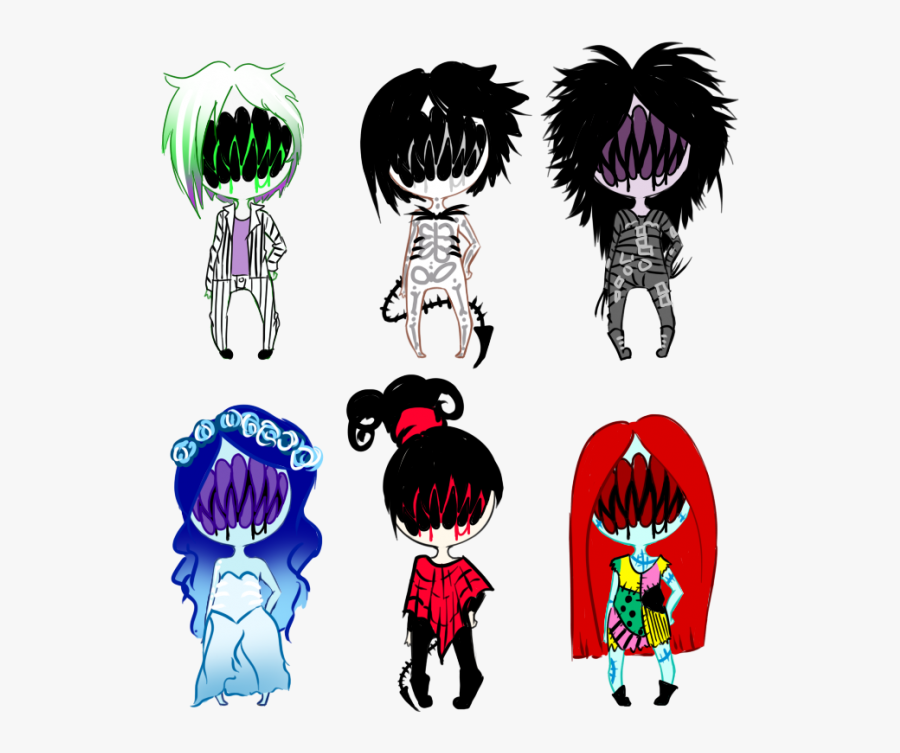 Transparent Tim Burton Clipart - Tim Burton Beetlejuice Chibi , Free ...