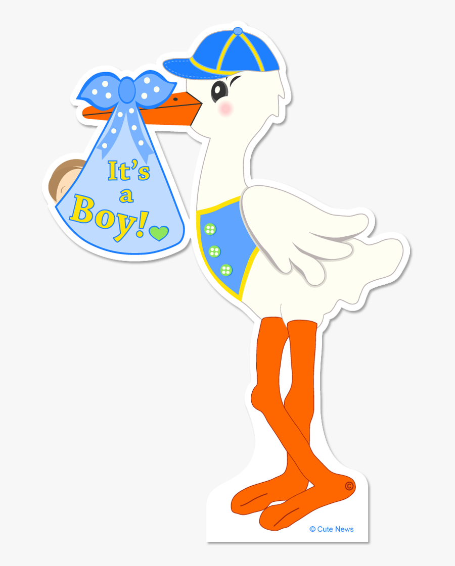 Its A Boy Stork , Free Transparent Clipart - ClipartKey