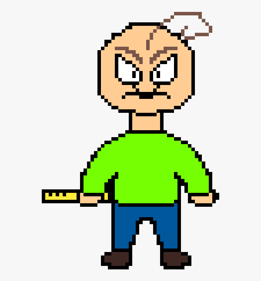 Baldi"s Basics Baldi Mad Clipart , Png Download - Pixel Art Circle ...