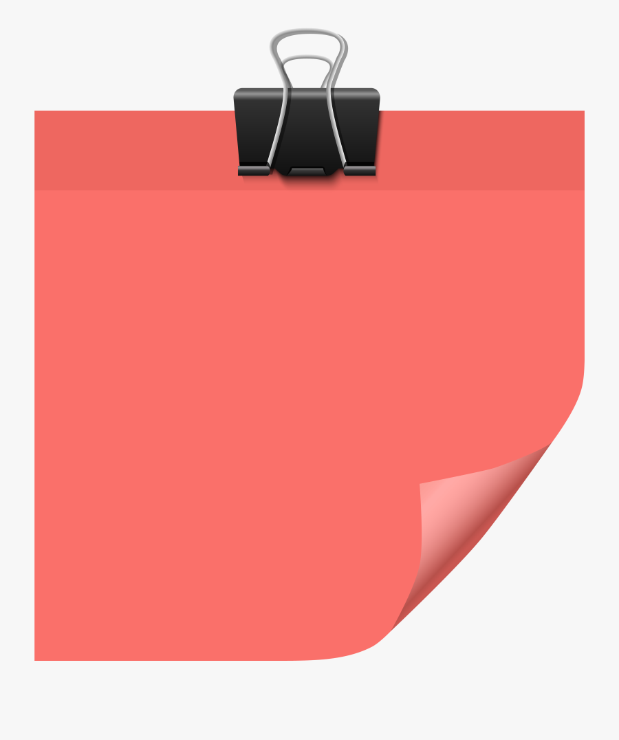 Sticky Note Red Png Clip Art - Clipart Sticky Note Png , Free ...