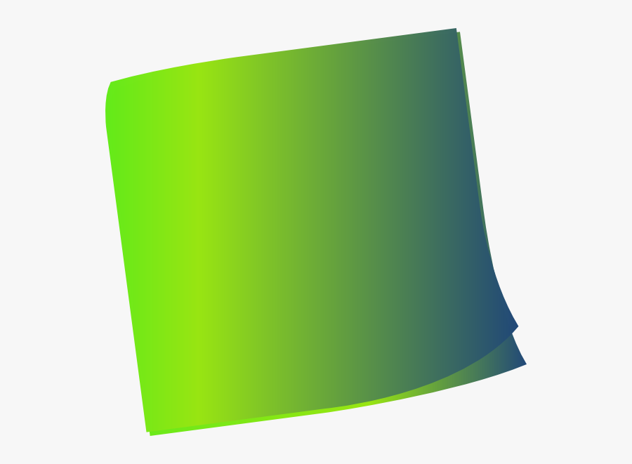 Shaded Green Sticky Note Clip Art , Free Transparent Clipart - ClipartKey