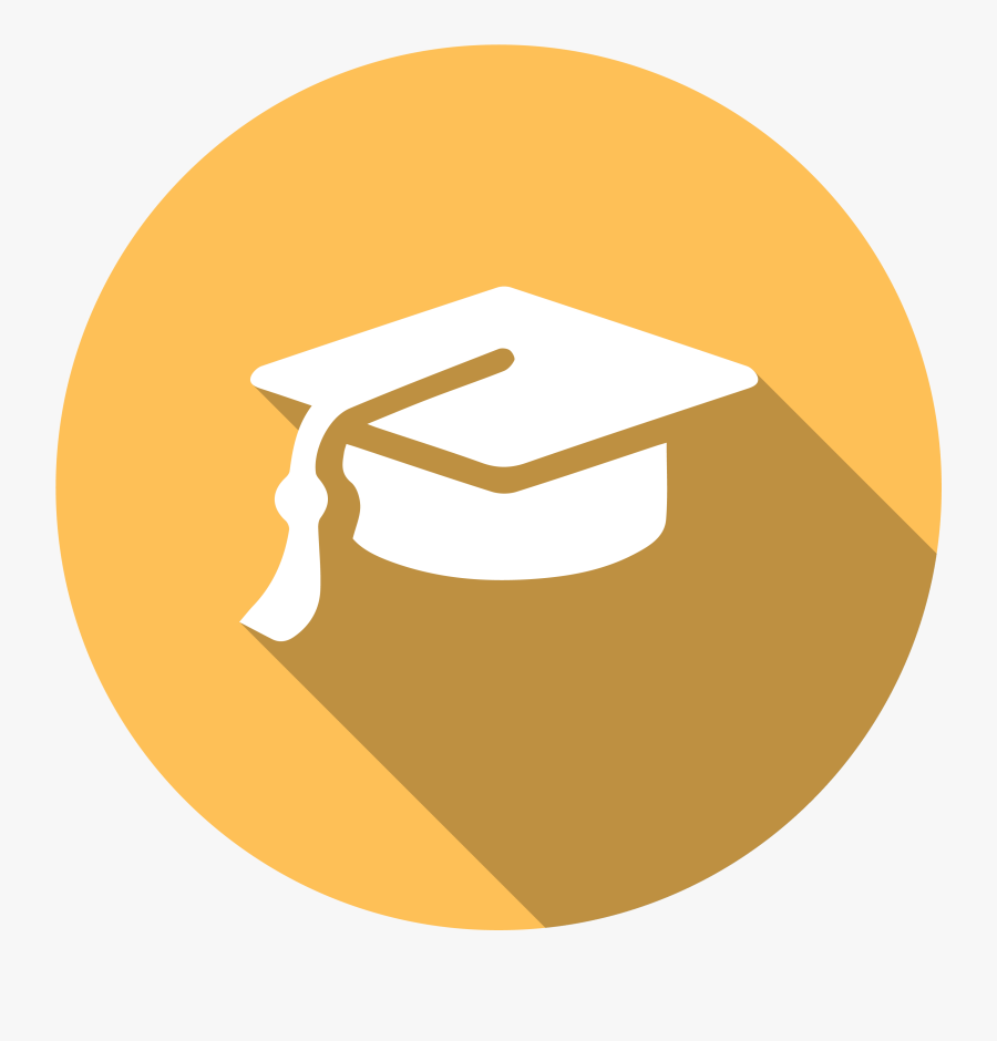 Graduation Icon - Graduation Cap Icon Circle , Free Transparent Clipart ...